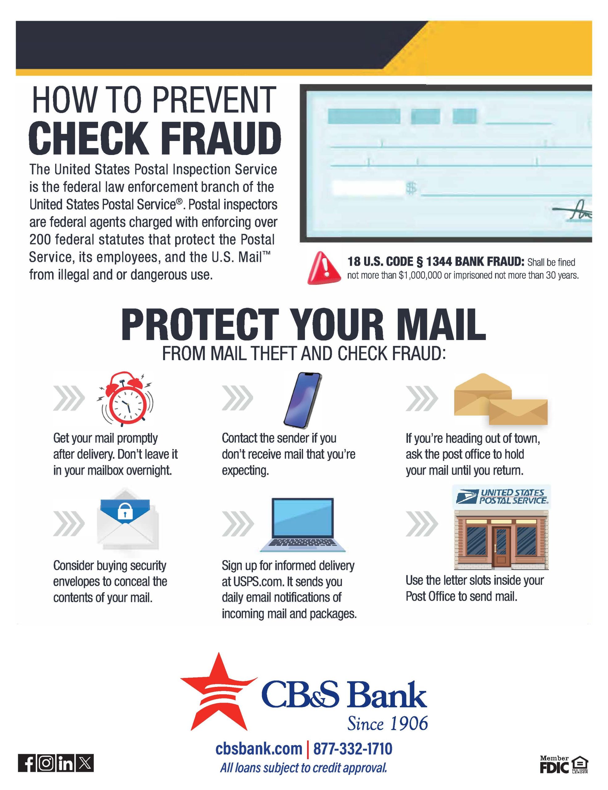 How to Prevent Check Fraud - CB&S Bank